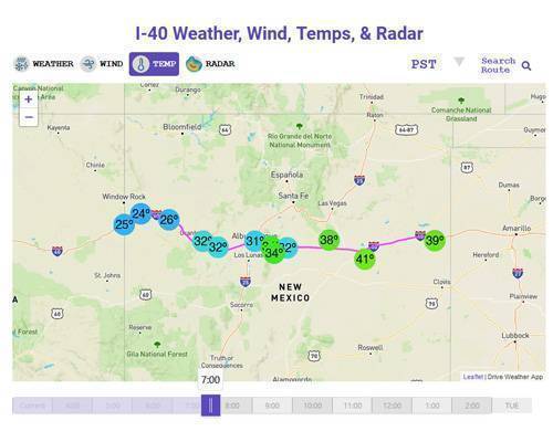 I-40 Weather New Mexico - Drive Weather