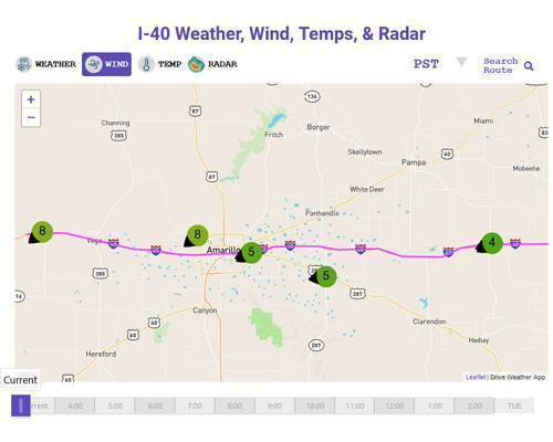 I-40 Texas Weather - Drive Weather