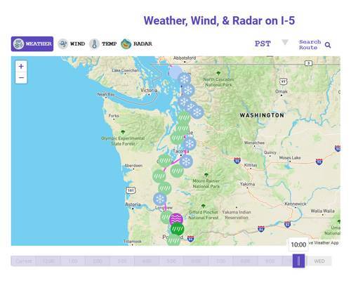i-5 Weather Washington - Drive Weather