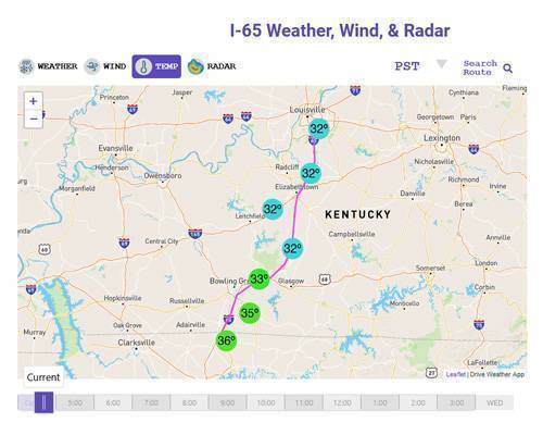 I-65 Weather Kentucky - Drive Weather