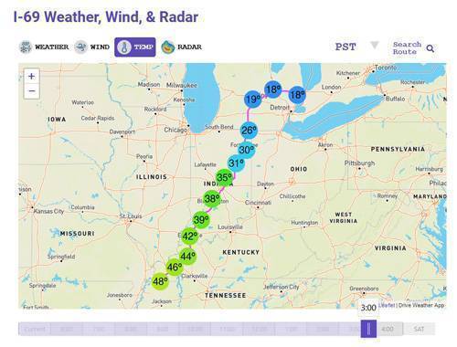 i-69 Weather - Drive Weather