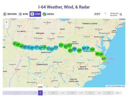 i-64 Weather - Drive Weather